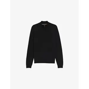 BOSS Zip-neck Wool-knitted Jumper