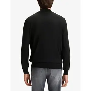 BOSS Zip-neck Wool-knitted Jumper