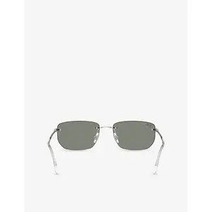 Ray-ban Irregular Metal Sunglasses - Silver