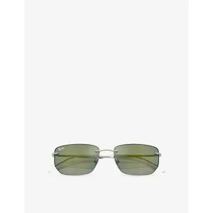 Ray-ban Irregular Metal Sunglasses - Silver