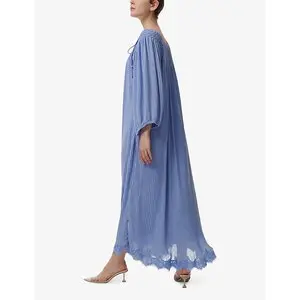 LEEM Lace-embroidered Woven Kaftan
