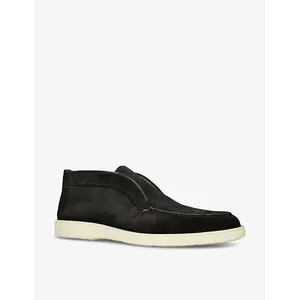 Santoni Detroit Slip-on Suede Desert Boots