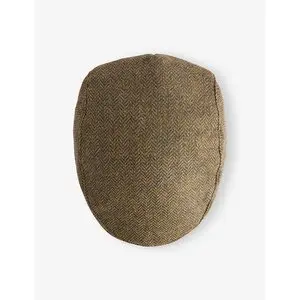 DENTS Manorbrook Herringbone Tweed Cap - Spruce