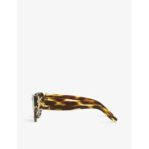 Saint Laurent Cat Eye Acetate Sunglasses With Gradient Lenses