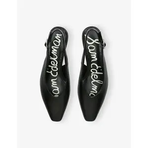 Sam Edelman Leather Slingback Courts - Black