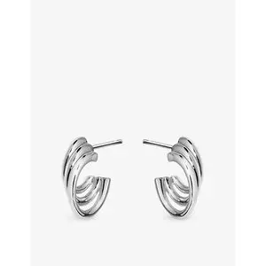 SHAUN LEANE Bound Hoop Earrings - Silver