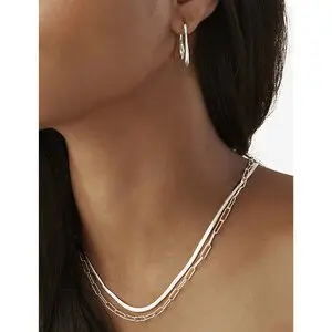 Monica Vinader Snake Sterling- Chain Necklace