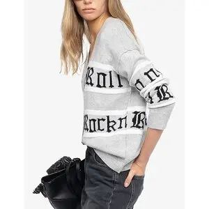 Zadig&Voltaire Rock 'n' Roll" Jacquard Wool And Cashmere Blend Cardigan