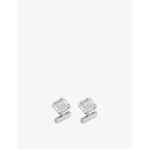 Cartier Santos De Palladium-plated Sterling Cufflinks - Silver
