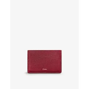 Cartier Panthère Graphique De Leather Card Holder - Red