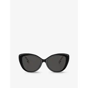 Burberry Cat-eye Acetate Sunglasses - Black