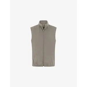 Boggi Milano Hooded Stretch-woven Gilet