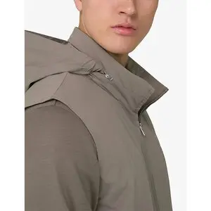 Boggi Milano Hooded Stretch-woven Gilet