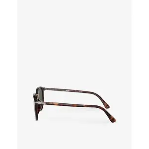 Persol Oval-frame Acetate Sunglasses - Brown