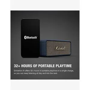Marshall Emberton Iii Portable Bluetooth Speaker - Midnight Blue