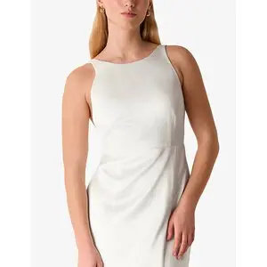 Whistles Lina Low-back Satin Wedding Dress