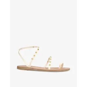 ANCIENT GREEK SANDALS Eleftheria Bee Studded Leather Sandals - Bone