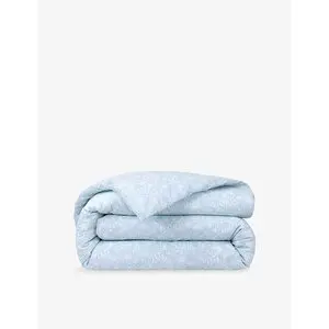 YVES DELORME Capri Cotton Duvet Cover - Aqua