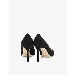 JIMMY CHOO Romy 85 Suede Pointed Toe Stiletto Pumps