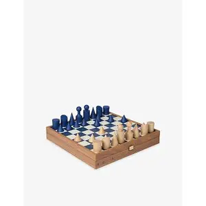 THE CONRAN SHOP Milos Wooden Chess Set - Navy