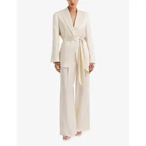 MALINA Liv Wrap Satin Blazer