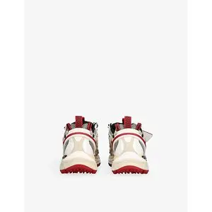 Off-White Be Right Back Mesh And Faux-leather Trainers - Red Comb