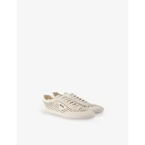 Prada Crochet Laced Trainers - Neutral