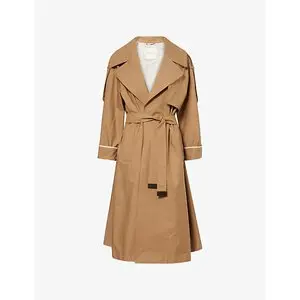 Max Mara Oversized Twill Woven Trench Coat