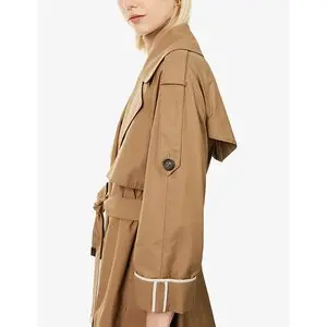 Max Mara Oversized Twill Woven Trench Coat