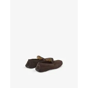 JIMMY CHOO Stanly Driver Suede Loafers - Mocha