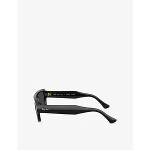 Ray-ban Lukas Rectangle Sunglasses - Black