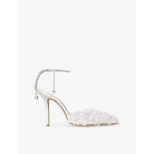 JIMMY CHOO Saeda 100 Petal Mesh Heeled Courts