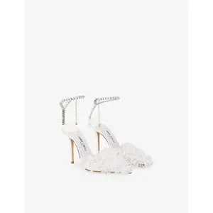 JIMMY CHOO Saeda 100 Petal Mesh Heeled Courts