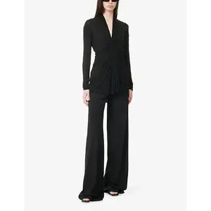 Rick Owens Radiance Long-sleeve Woven Top - Black