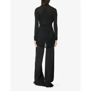 Rick Owens Radiance Long-sleeve Woven Top - Black