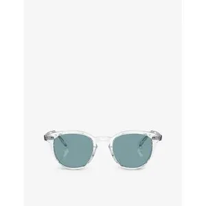 Oliver Spencer Round-frame Sunglasses - Green