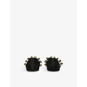Alaïa Pebbles Suede Ballet Flats - Black/comb