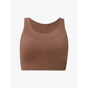 Sweaty Betty Stamina Seamless Sports Bra - Chestnutbrown