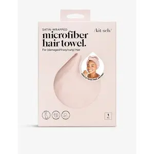 KITSCH Satin-wrapped Microfibre Hair Towel