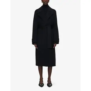 JOSEPH Arlina Double-faced Wool And Cashmere Coat - Black
