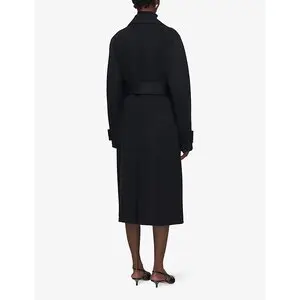 JOSEPH Arlina Double-faced Wool And Cashmere Coat - Black