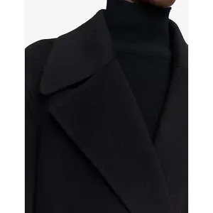 JOSEPH Arlina Double-faced Wool And Cashmere Coat - Black