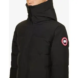 Canada Goose Macmillan Funnel-neck Twill-down Parka Jacket - Black
