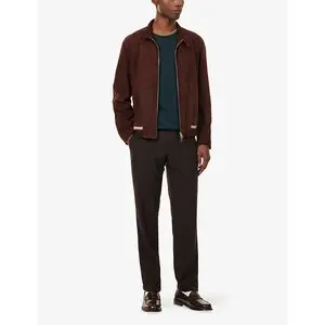 Paul Smith Stripe-trim Round-neck Merino-wool Jumper