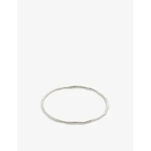 Monica Vinader Sterling Hammered Bangle Bracelet - Silver