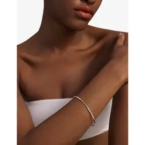 Monica Vinader Sterling Hammered Bangle Bracelet - Silver
