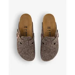 BIRKENSTOCK Boston Buckle-fastened Wool Clogs