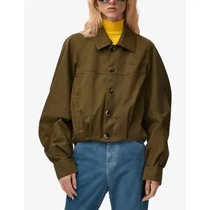Loewe Cotton & Silk Gathered Jacket