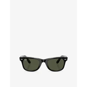 Ray-ban Rectangle-frame Acetate Sunglasses - Black