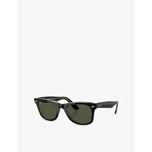 Ray-ban Rectangle-frame Acetate Sunglasses - Black